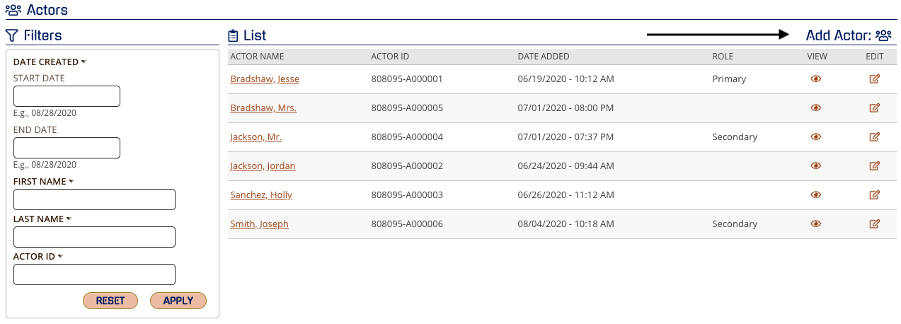CloudNine Analyst: Adding and Updating Actor Profiles